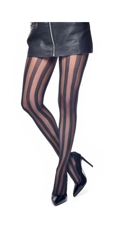 Pamela Mann Solid Sheer Stripe Tights Applejack Edinburgh